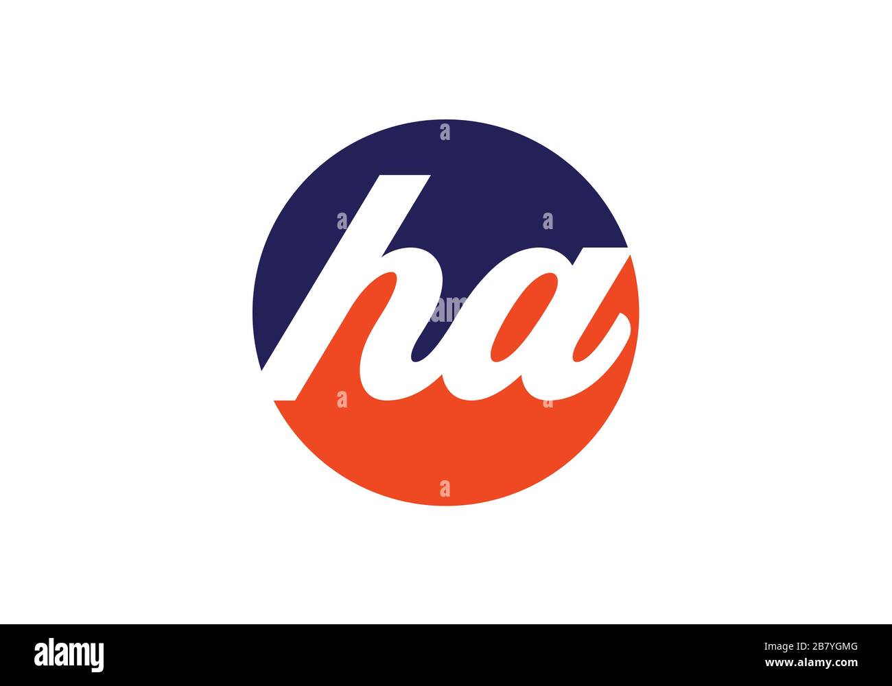 H A, HA Initial Letter Logo design vector template, Graphic Alphabet ...