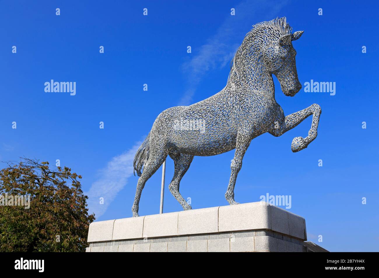 Ginger the horse sculpture, Greenock, Inverclyde, Scotland, United ...