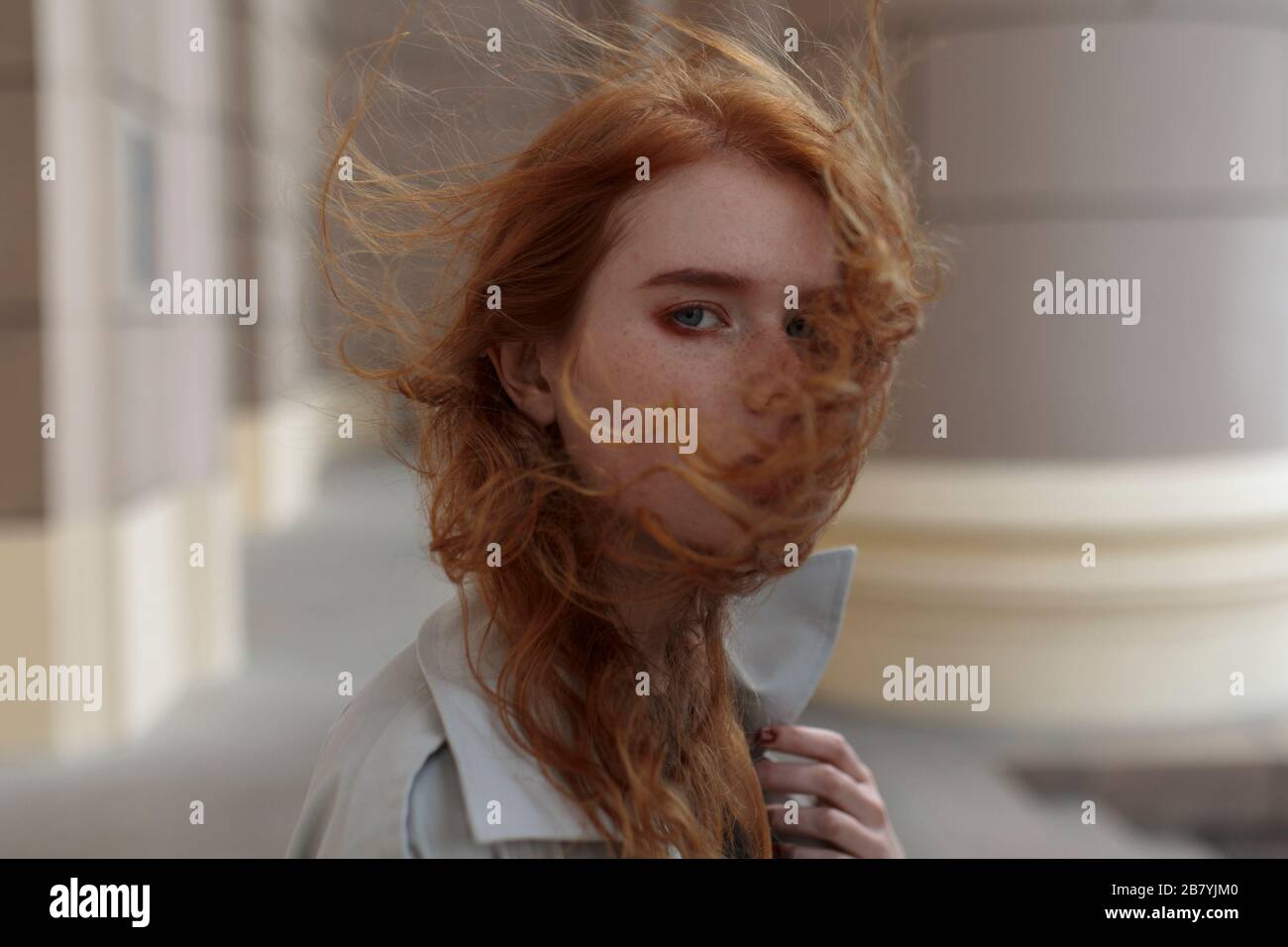 Windblown hair hi-res stock photography and images - Alamy