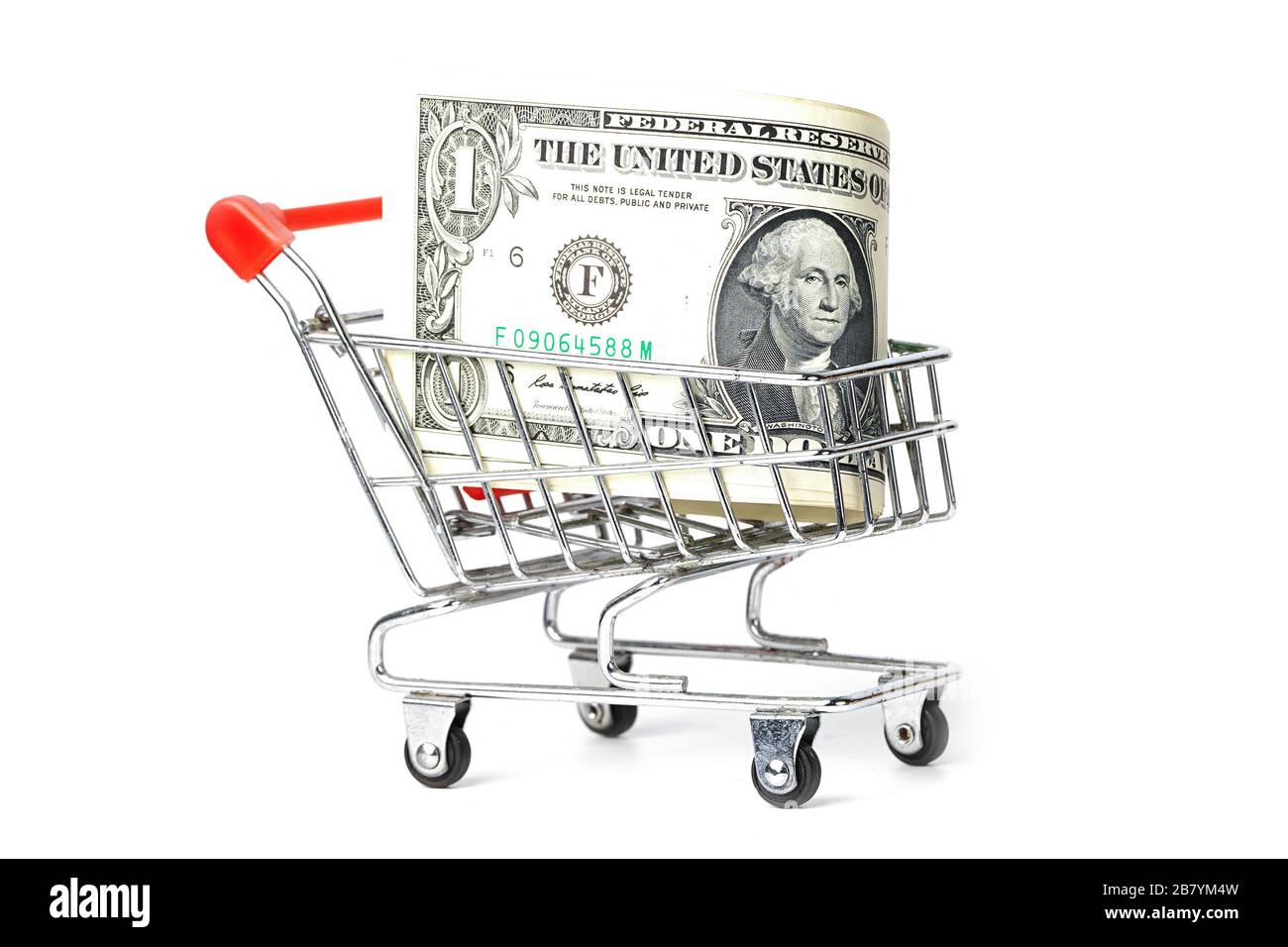 Shopping customer dollar bill Cut Out Stock Images & Pictures - Alamy