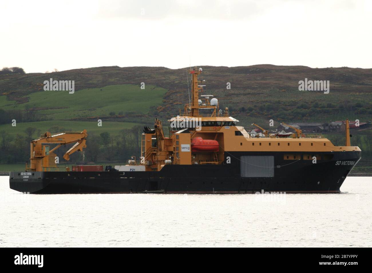 SD Victoria, a worldwide support vessel operated by Serco Marine ...