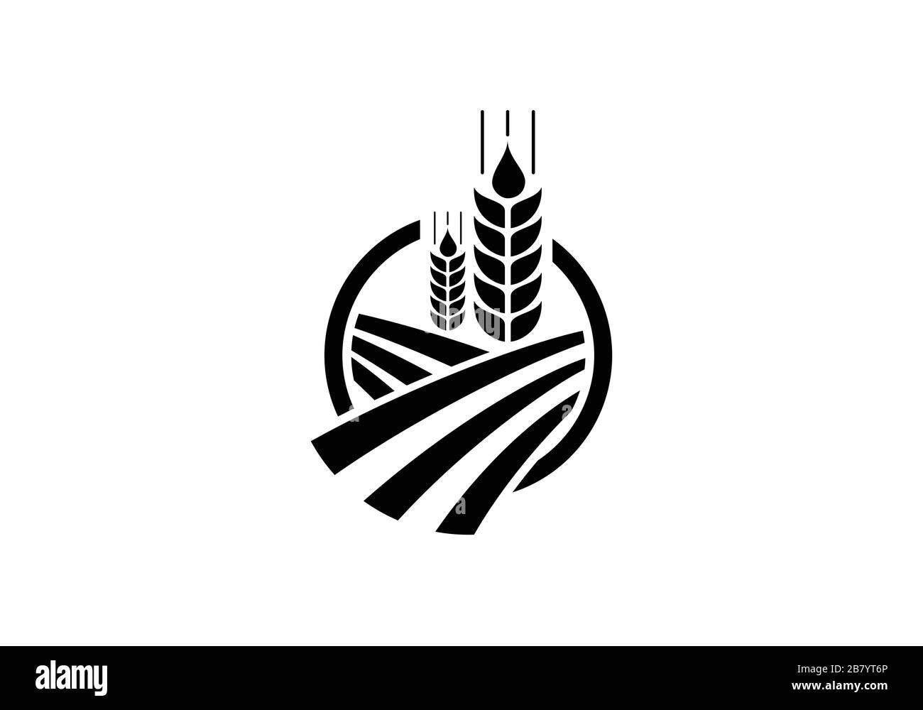 Wheat Ears Icon and Logo. For Identity Style of Natural Product Company ...