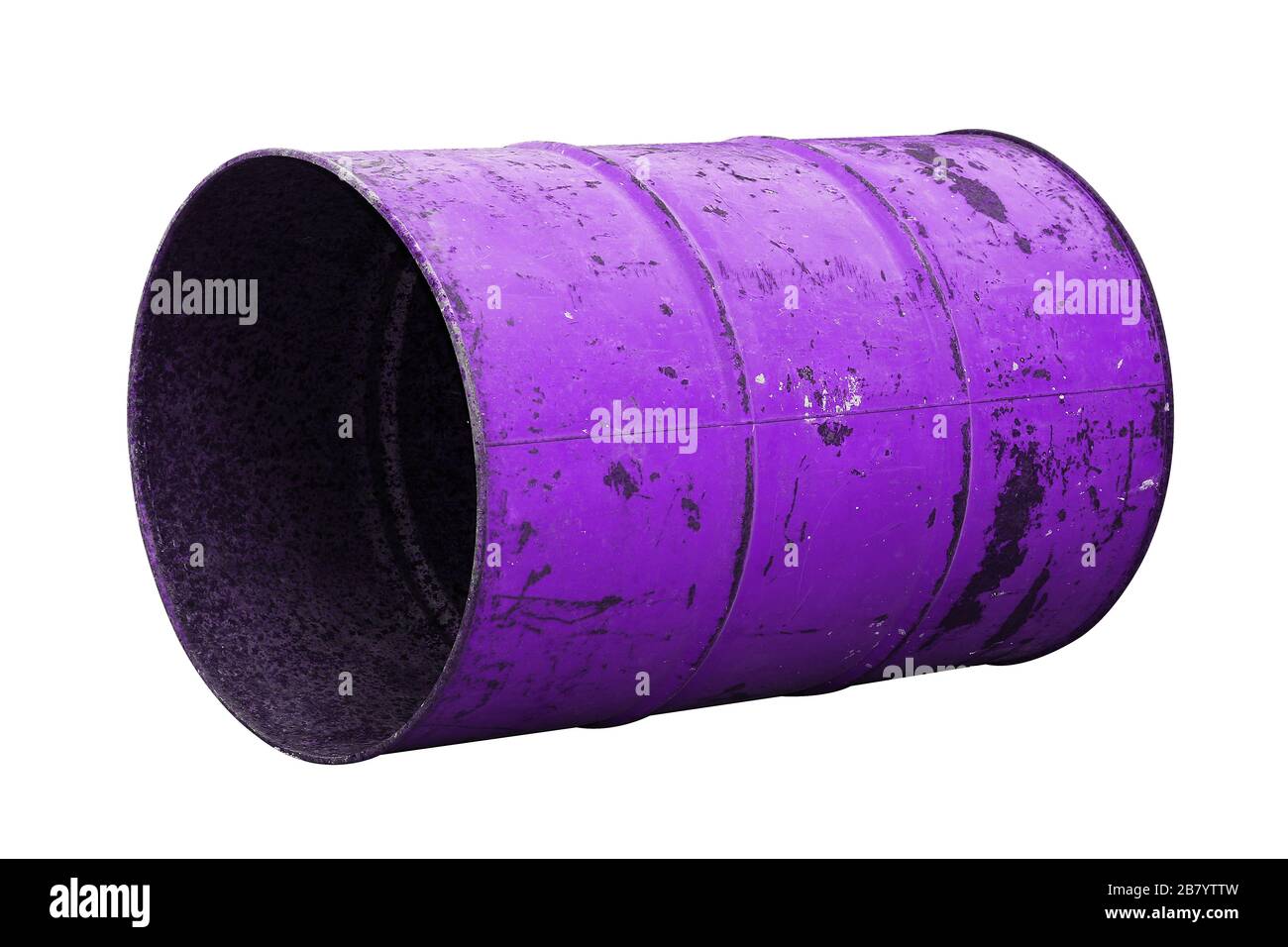 Rusty metal oil barrel on Cut Out Stock Images & Pictures - Alamy