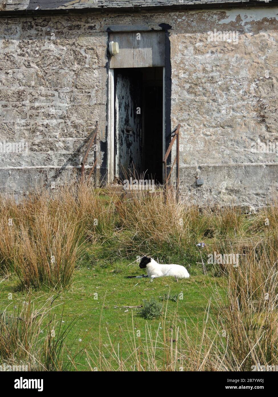 Garvock, a ruined farmhouse in the hills behind Greenock, Inverclyde ...