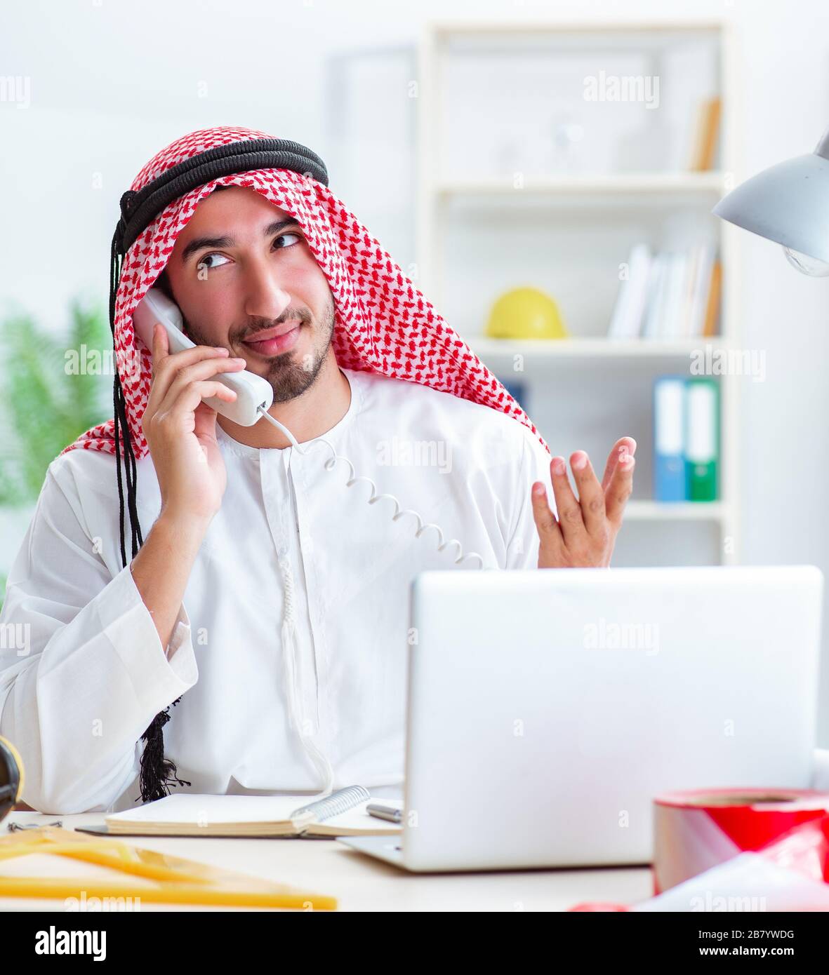 The arab engineer working on new project Stock Photo - Alamy