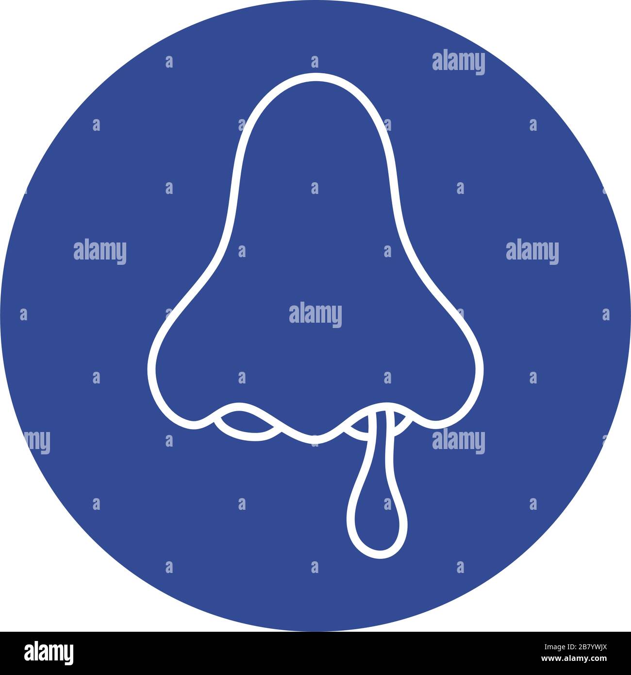 nasal mucus, line block style icon vector illustration design Stock ...