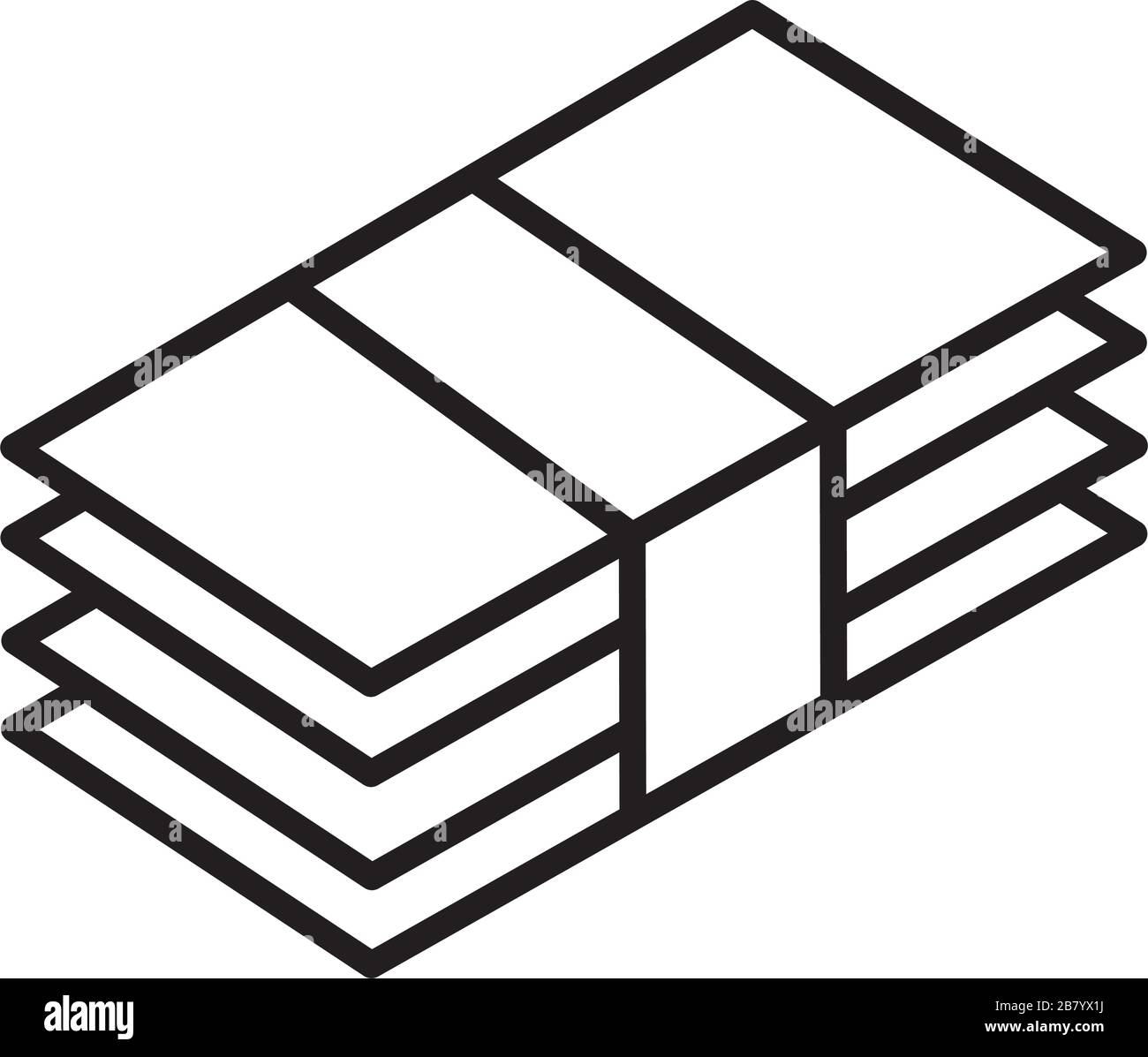 bills money dollars line style Stock Vector Image & Art - Alamy