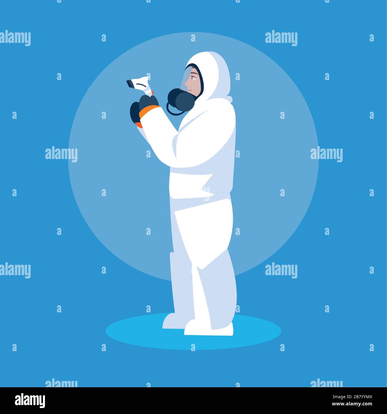 Germ protection suit Stock Vector Images - Alamy