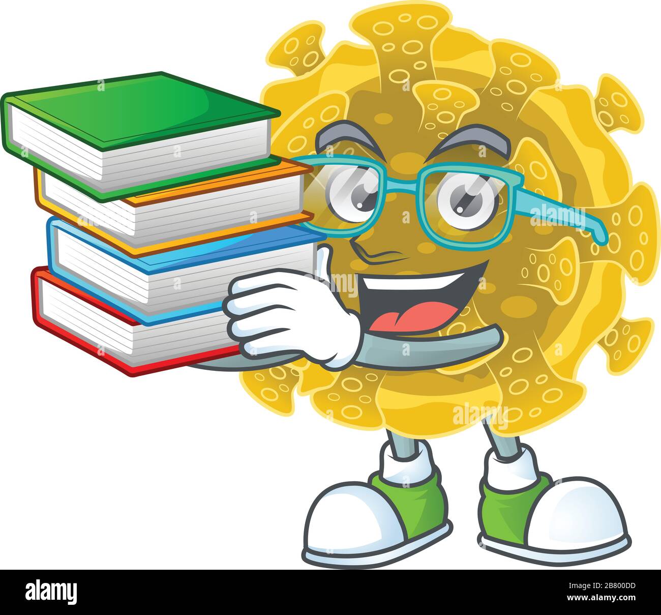 Hardworking Student Cartoon