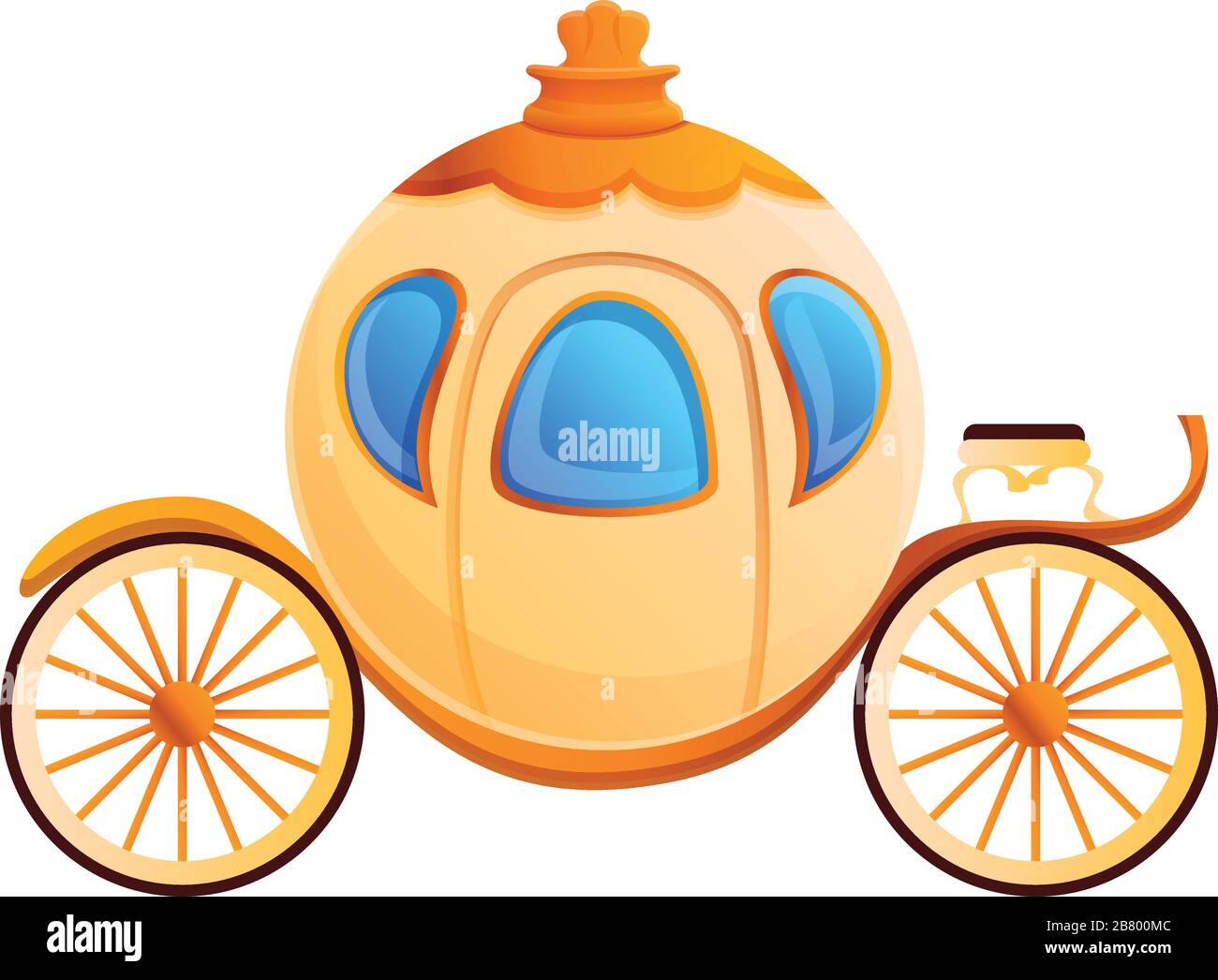 Cinderella carriage icon. Cartoon of cinderella carriage vector icon ...