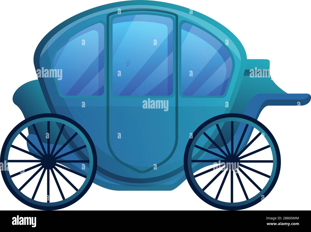 Elegant chariot icon. Cartoon of elegant chariot vector icon for web ...