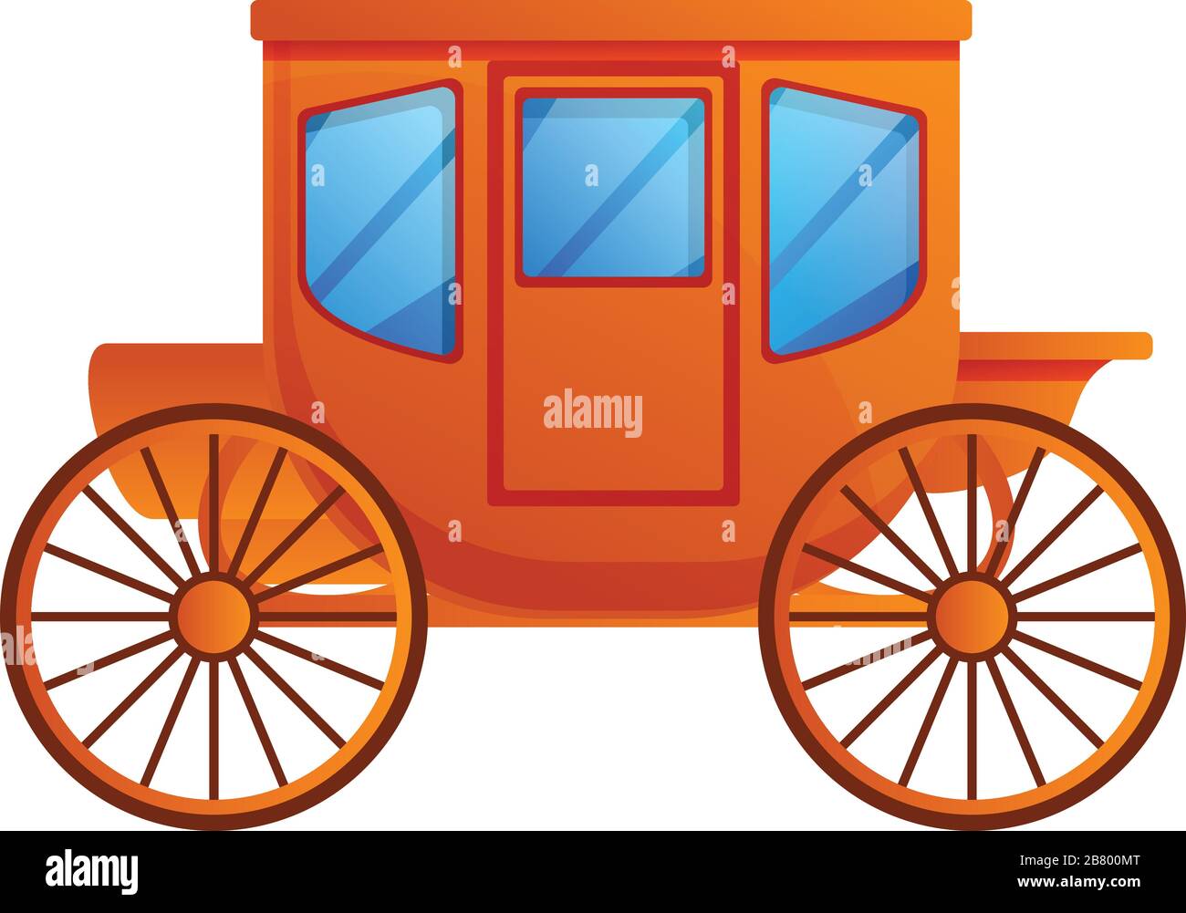Traditional carriage icon. Cartoon of traditional carriage vector icon ...
