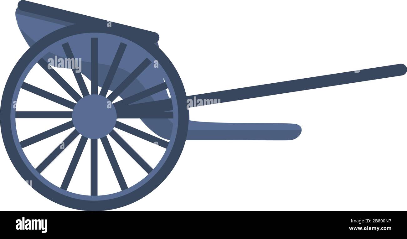Retro chariot icon. Cartoon of retro chariot vector icon for web design ...