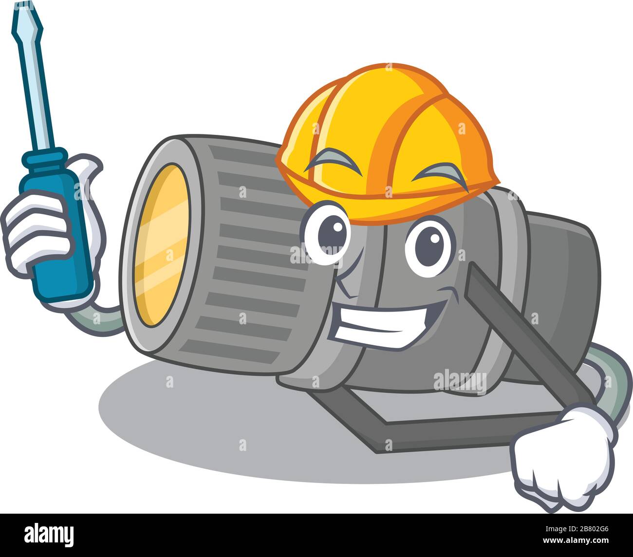 Smart automotive underwater flashlight presented in cartoon character ...