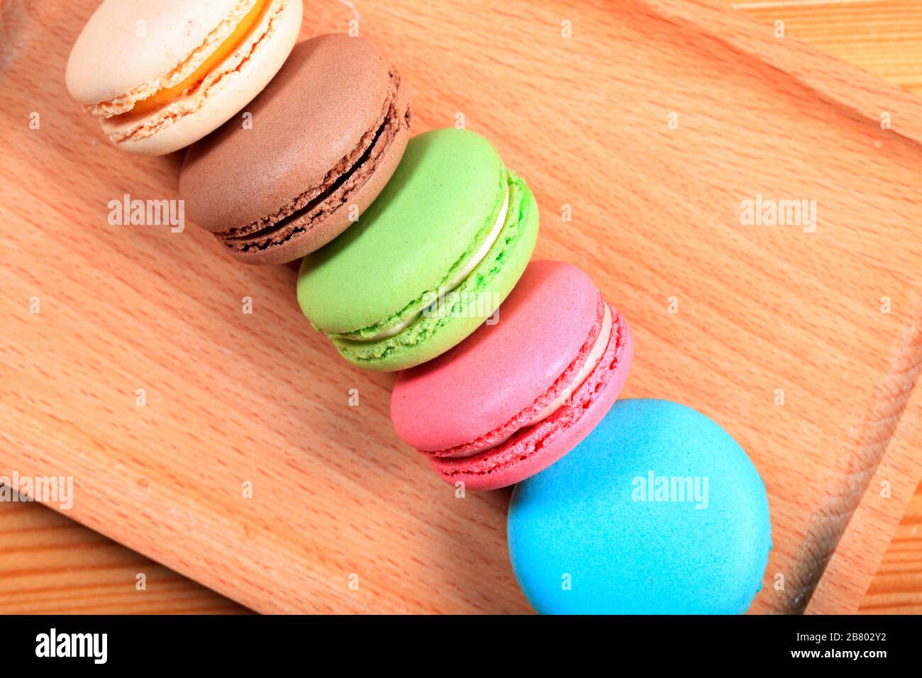 The macarons，Close-up, studio shot Stock Photo - Alamy