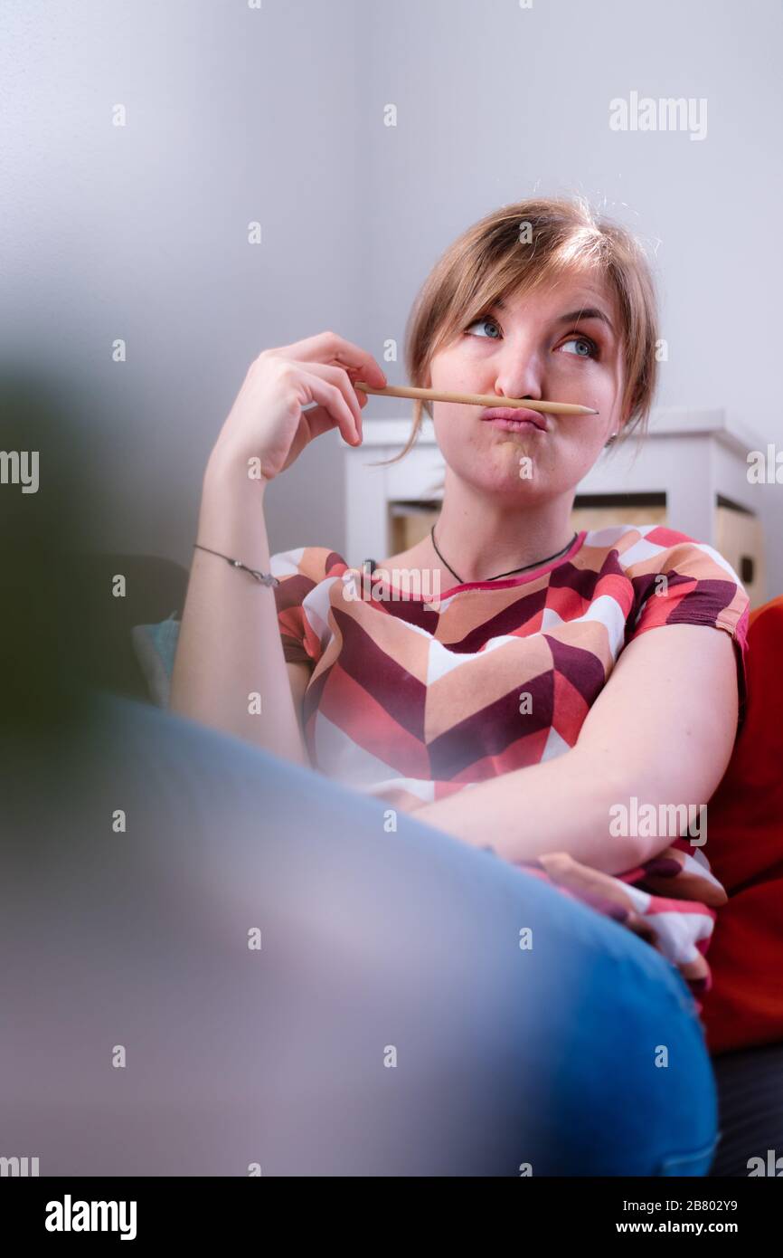 Tedium thinking hi-res stock photography and images - Alamy