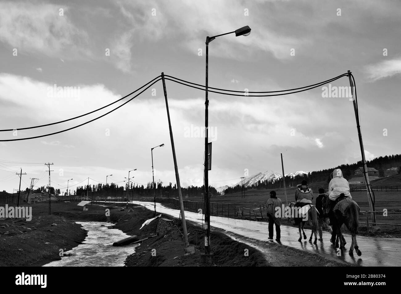 Horse riding, Gulmarg, Baramulla, Kashmir, Jammu and Kashmir, India ...