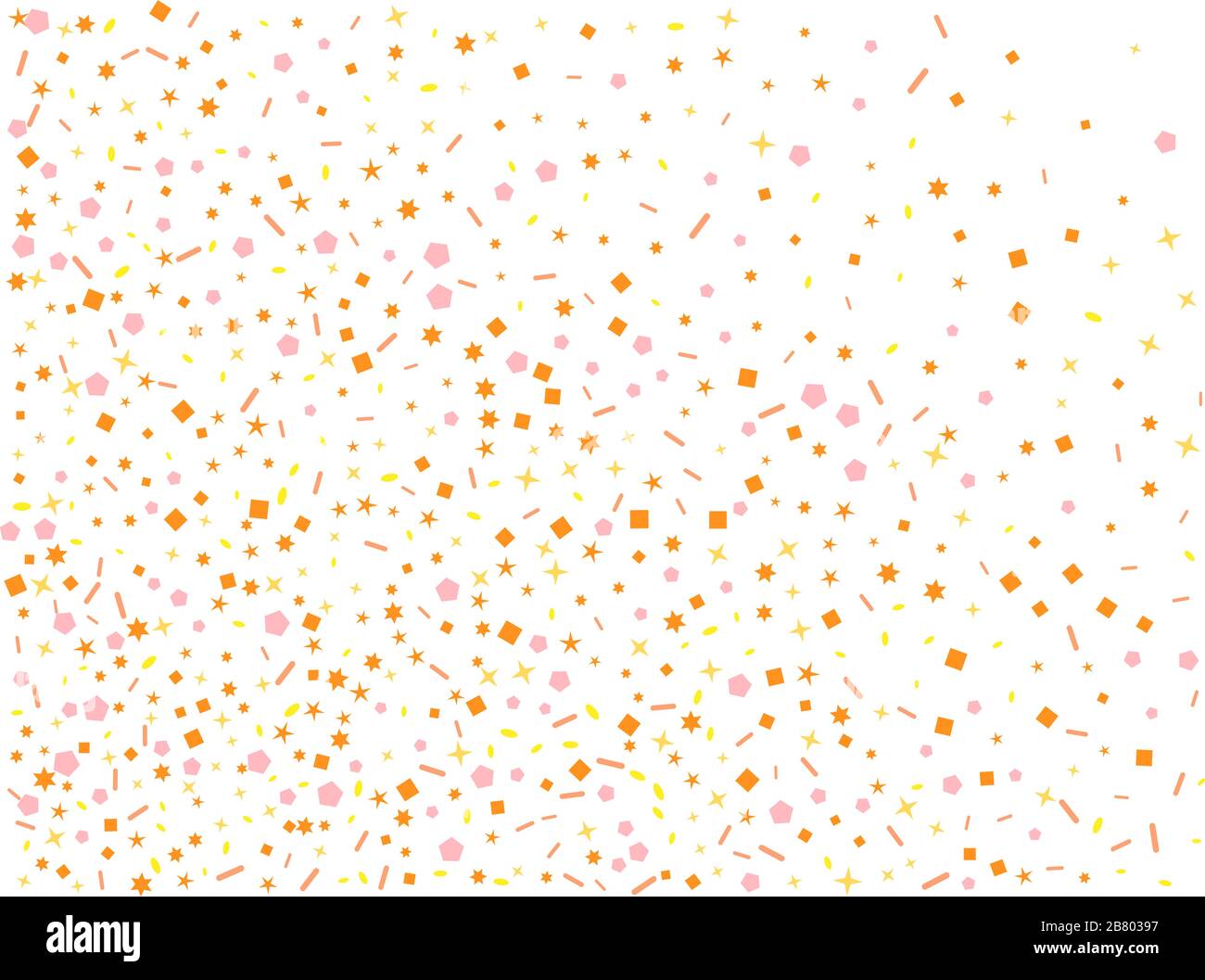 Confetti new background tech. Colored hexagons, stars, ovals beautiful ...