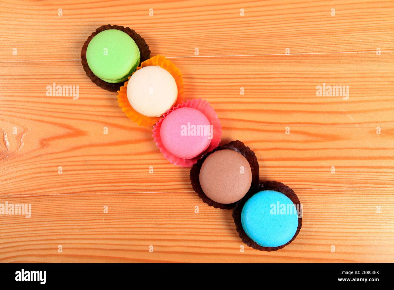 The macarons，Close-up, studio shot Stock Photo - Alamy