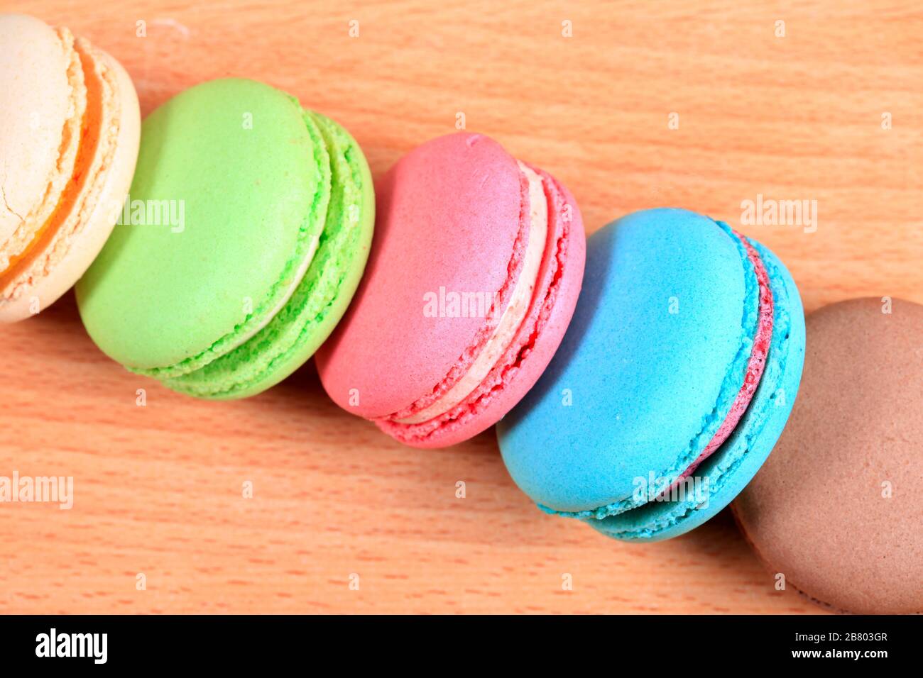 The macarons，Close-up, studio shot Stock Photo - Alamy
