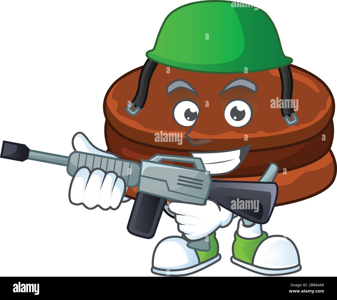 Picture cheerful chocolate sugar Stock Vector Images - Alamy