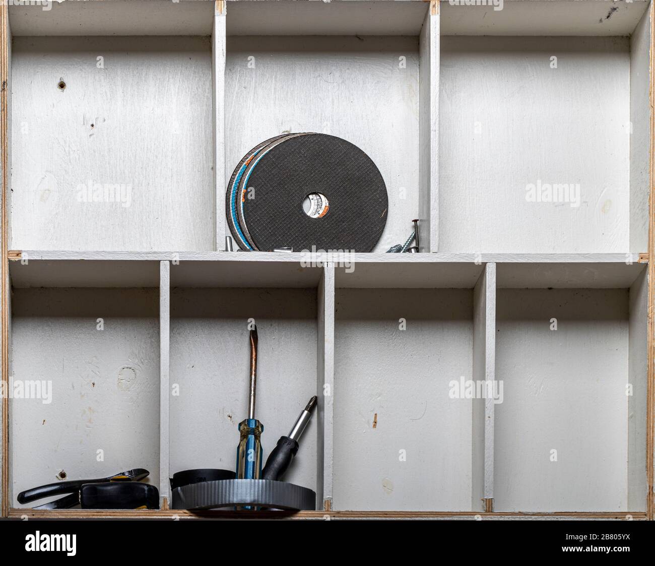 Set of tools with negative space and background for advertising Stock ...