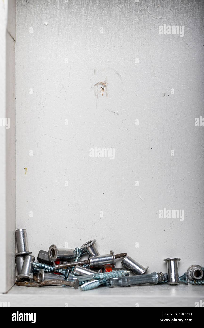 Set of tools with negative space and background for advertising Stock ...