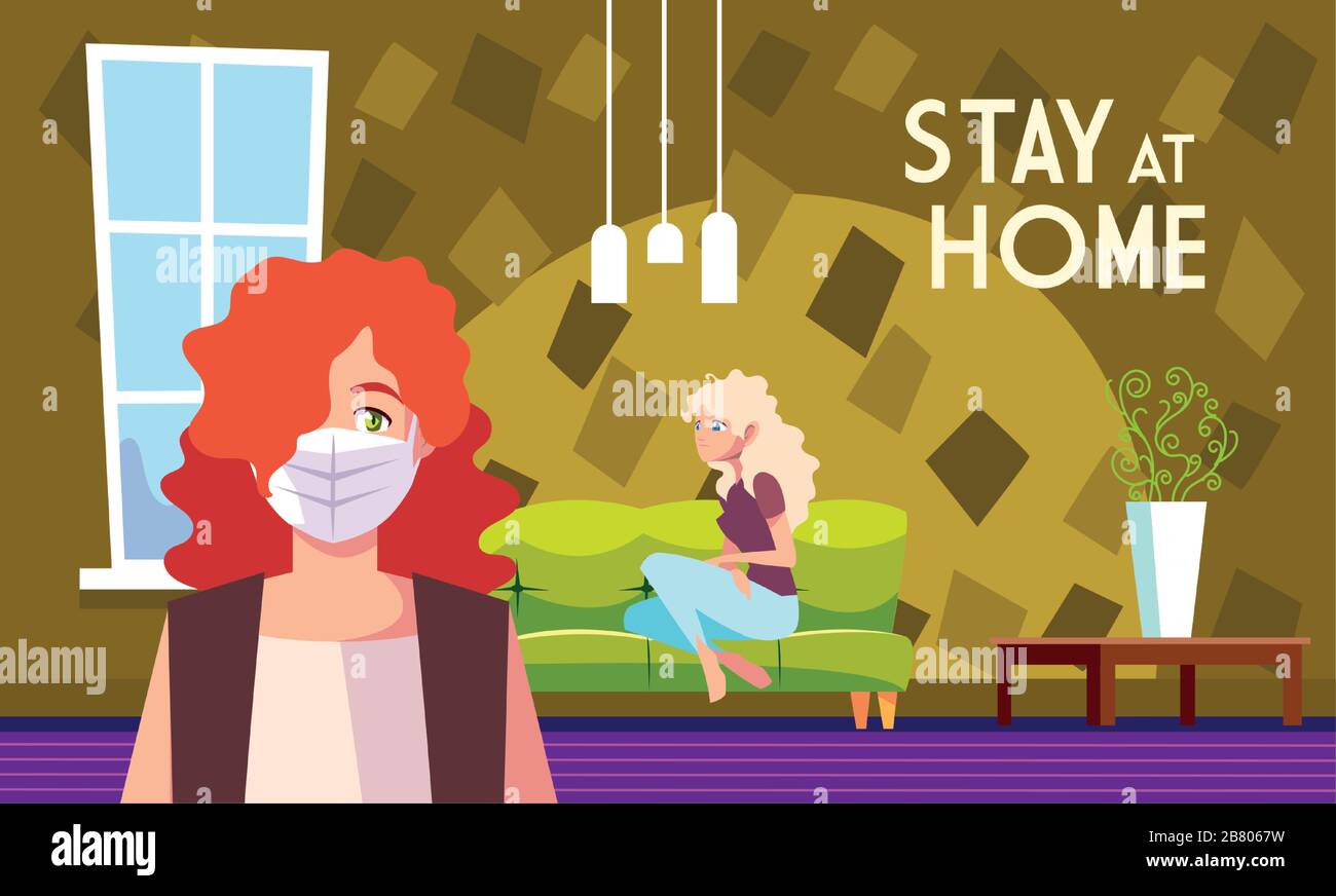 stay at home awareness social media campaign and coronavirus prevention ...