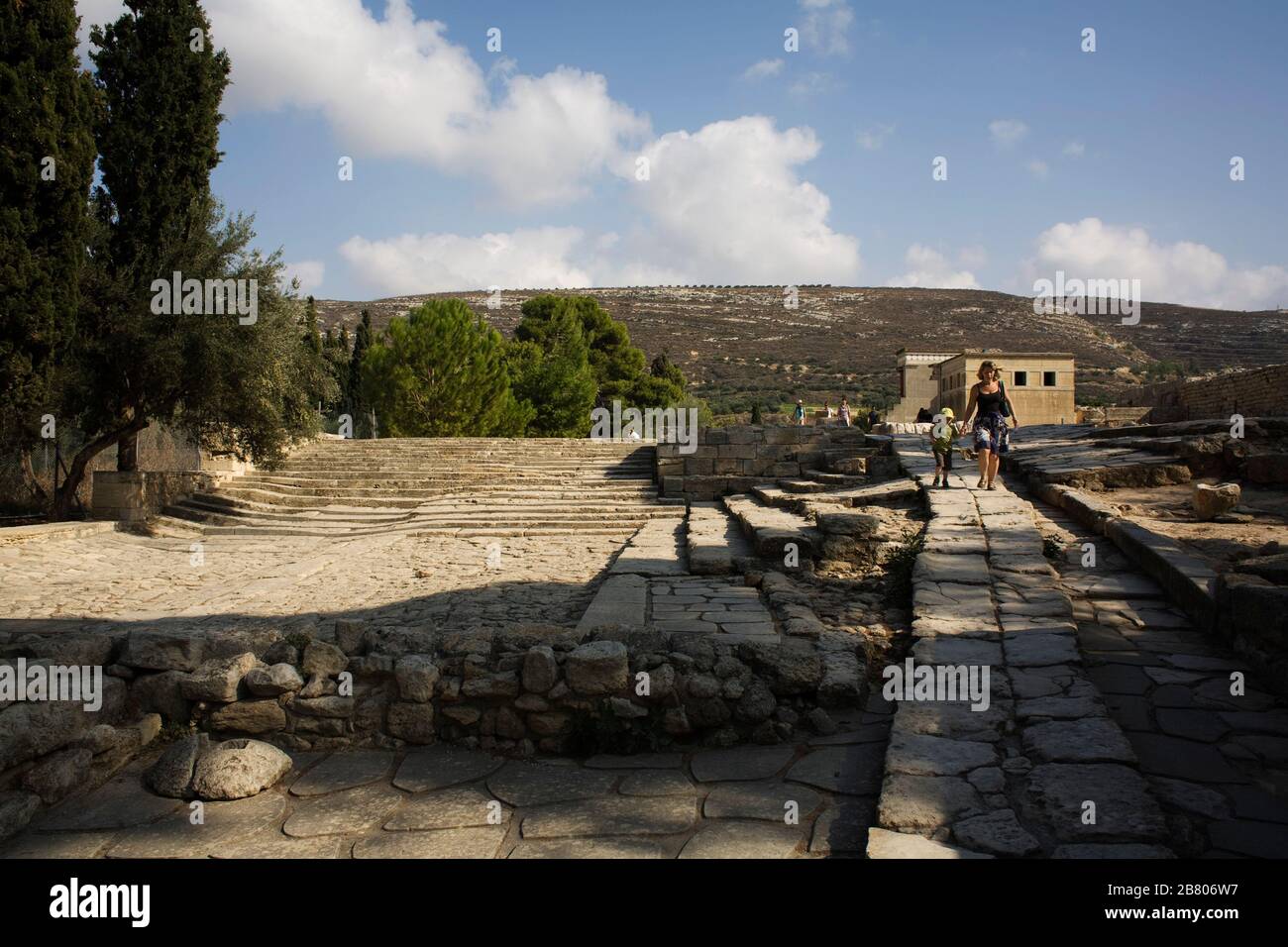 Knossos site. Crete island. Greece. Mediterranean Sea Stock Photo - Alamy