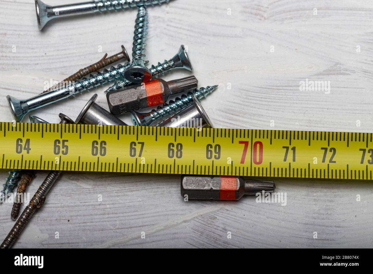 Set of tools with negative space and background for advertising Stock ...