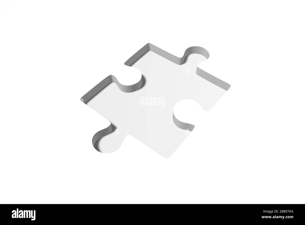 3D jigsaw puzzle illustration Stock Photo - Alamy
