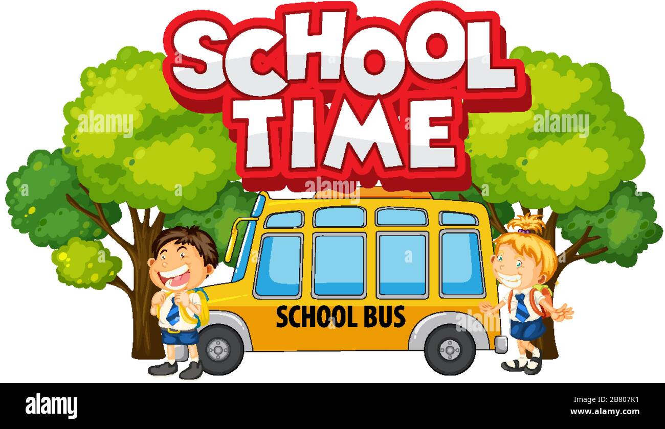Go To School On Time Clipart