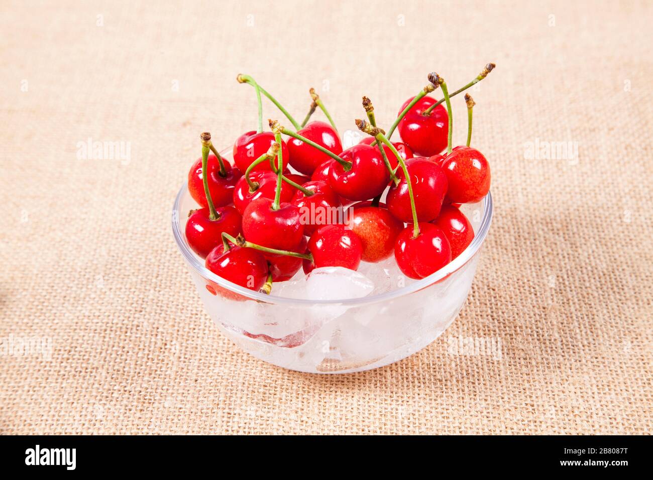 The cherry，Close-up, studio shot Stock Photo - Alamy