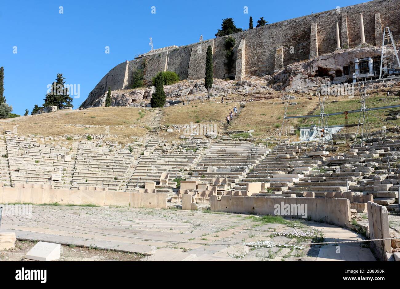 Greece, Acropolis of Athens,Theatre of Dionysus Stock Photo - Alamy
