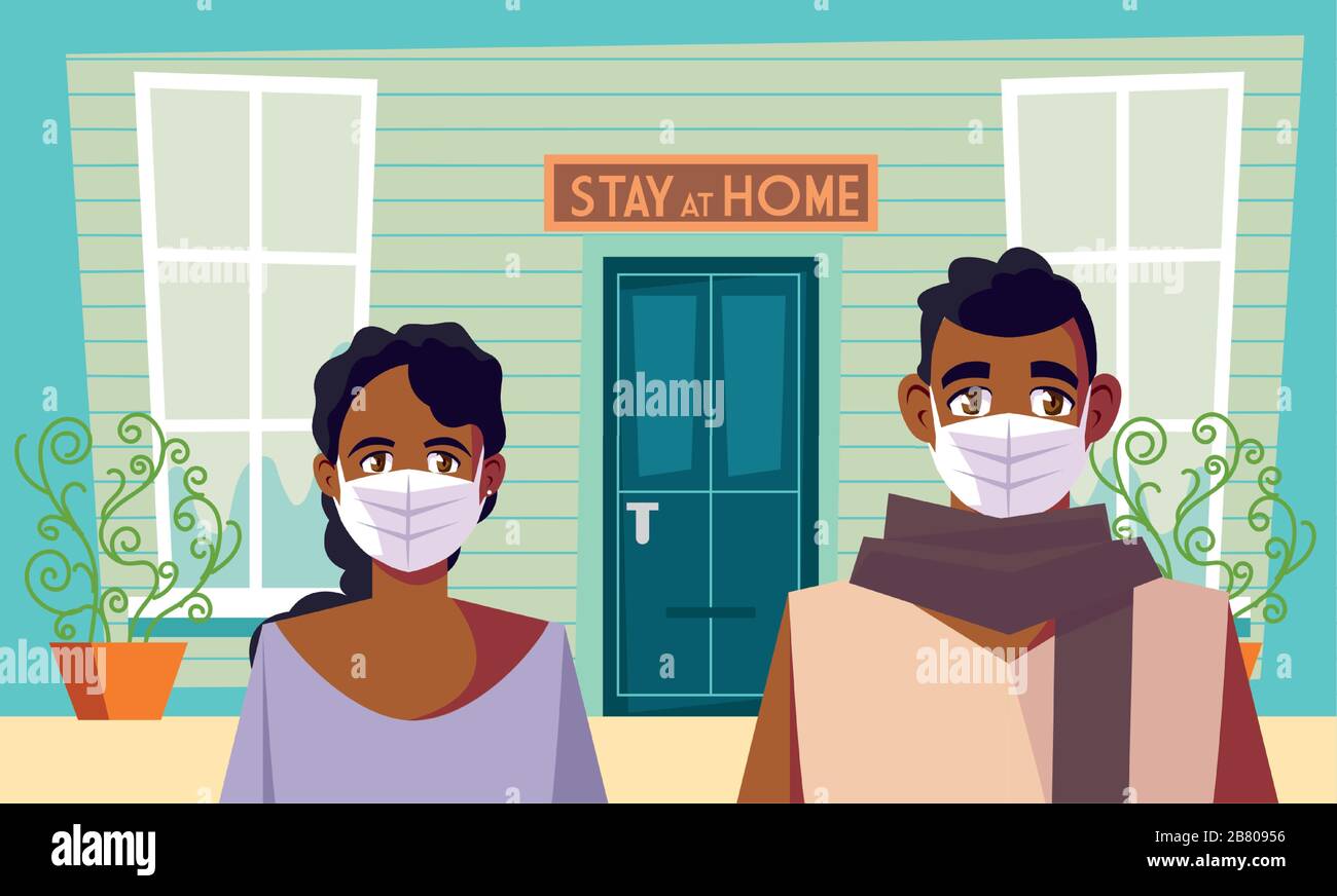 stay at home awareness social media campaign and coronavirus prevention ...