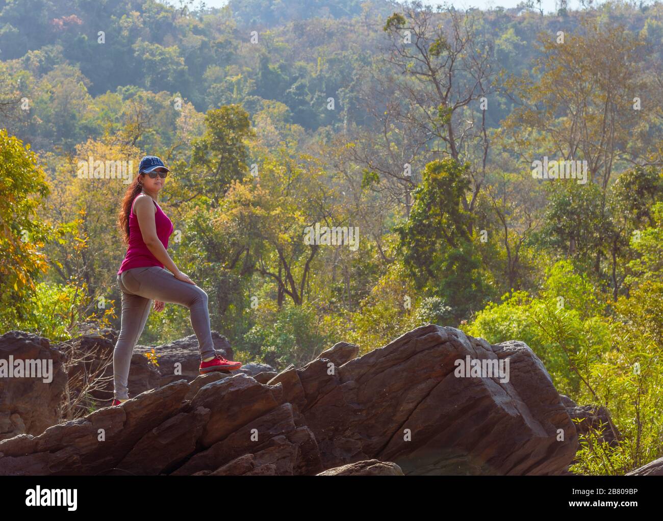 Indian forest trekking hi-res stock photography and images - Alamy