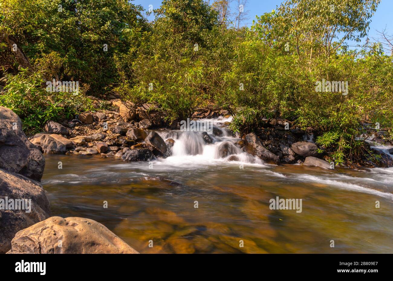 River Palpala near lulung, Similipal National Park,Orissa. Long ...