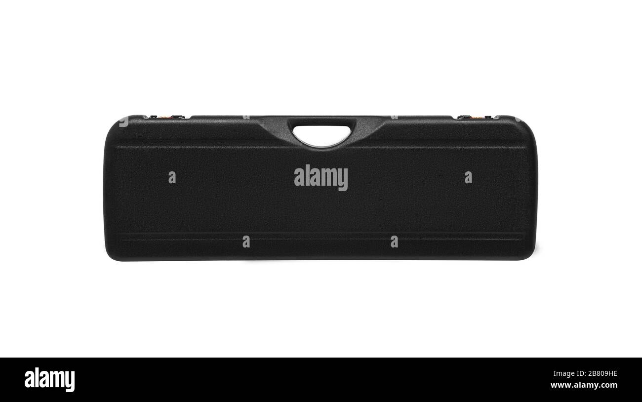 Black plastic hard case for transporting and storing weapons. Gun ...