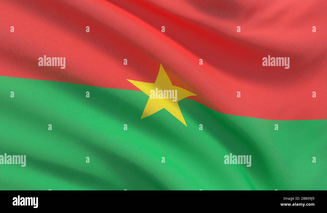 Burkina faso flag 3d hi-res stock photography and images - Alamy