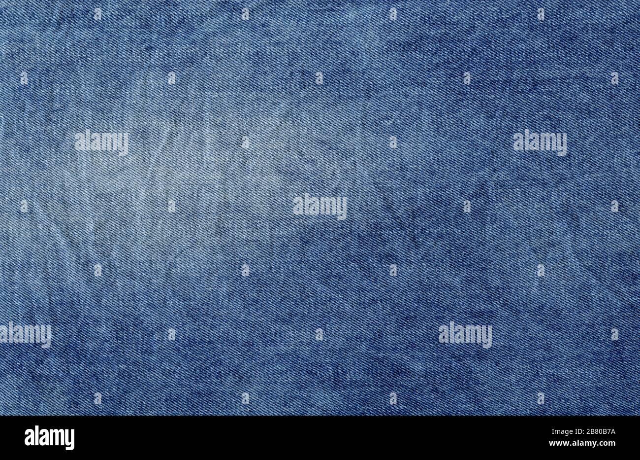 Closeup view blue natural clean denim texture. Texture of jeans textile ...