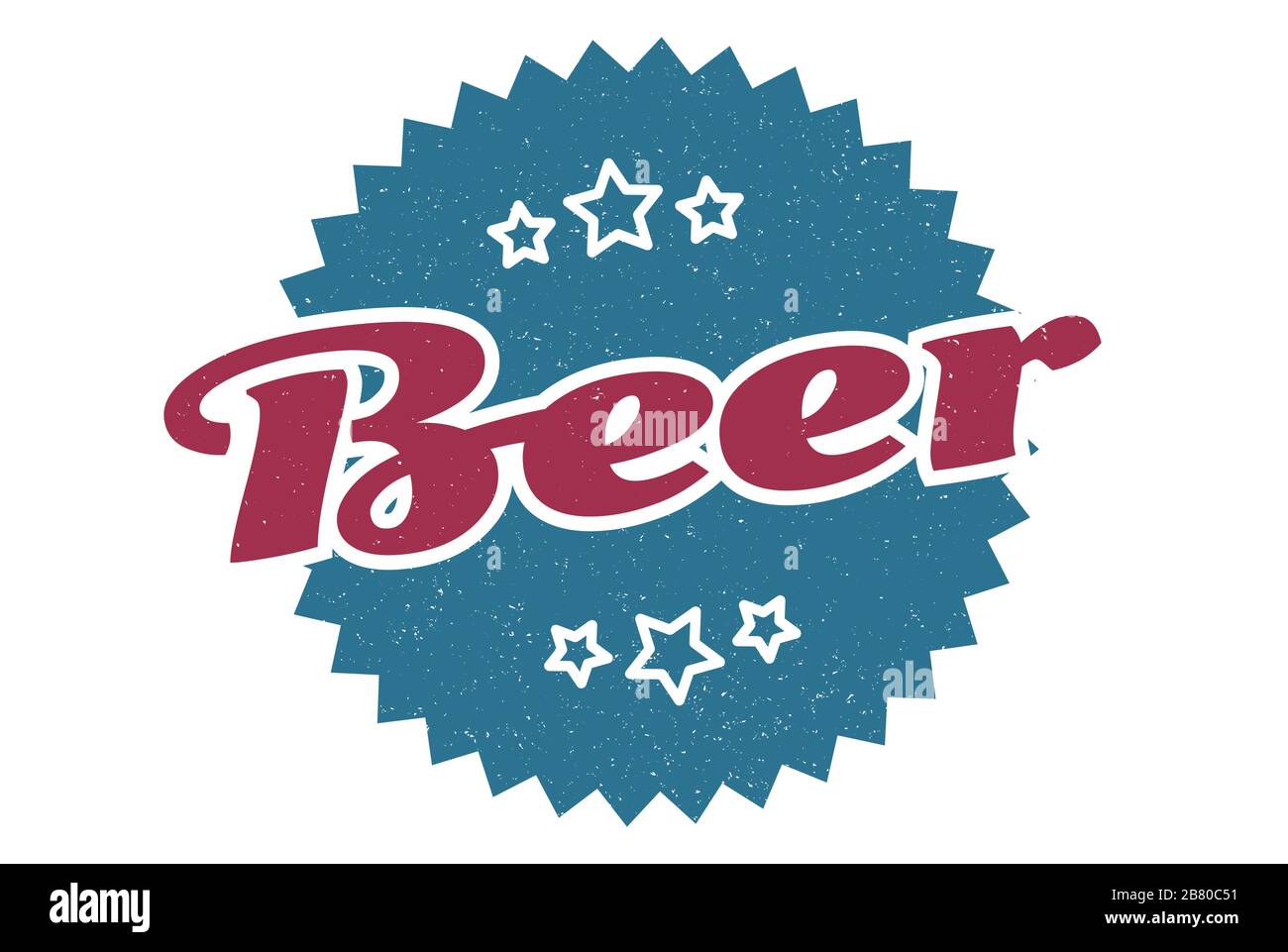 beer sign. beer round vintage retro label. beer Stock Vector Image ...