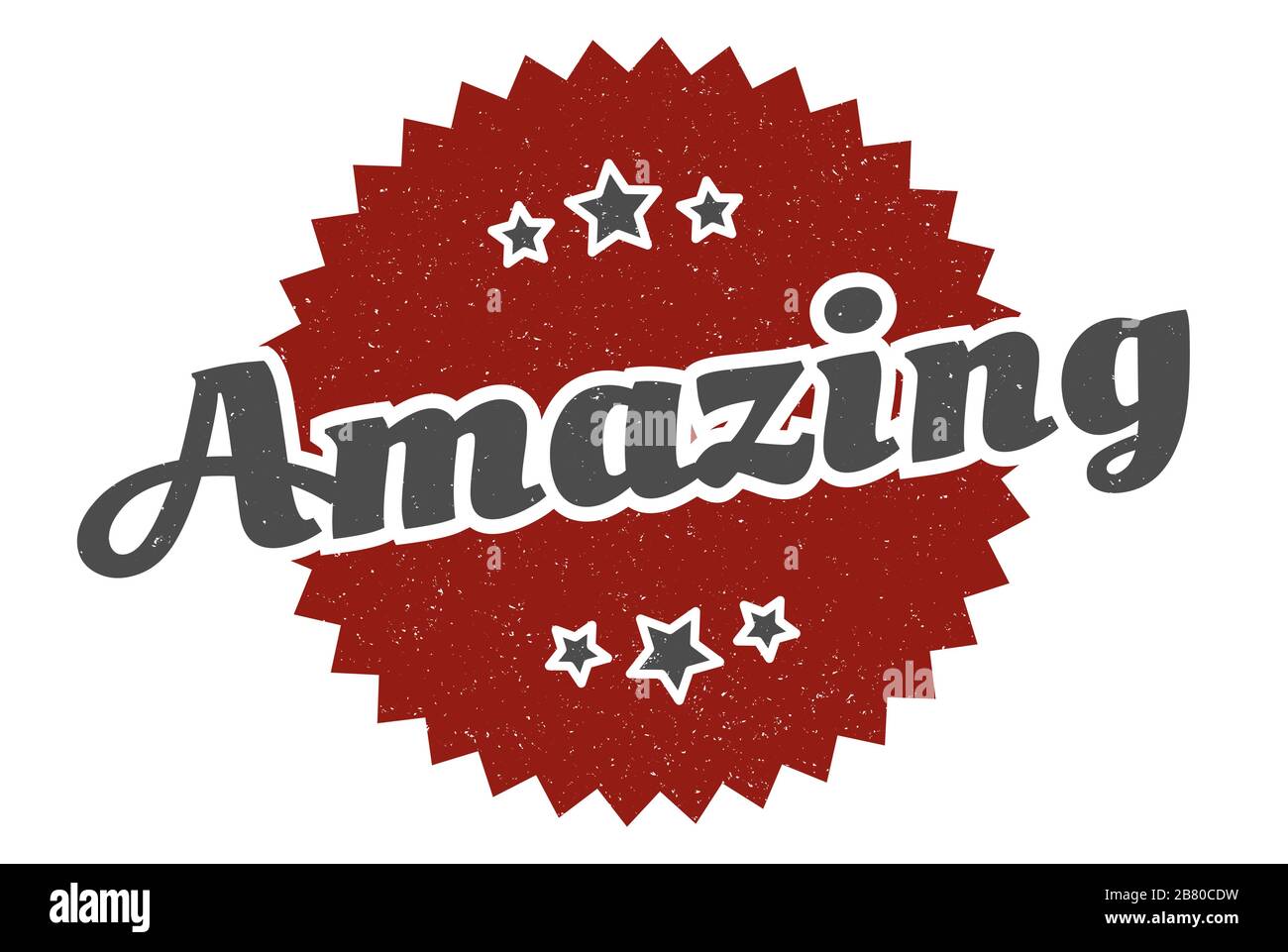 amazing sign. amazing round vintage retro label. amazing Stock Vector ...