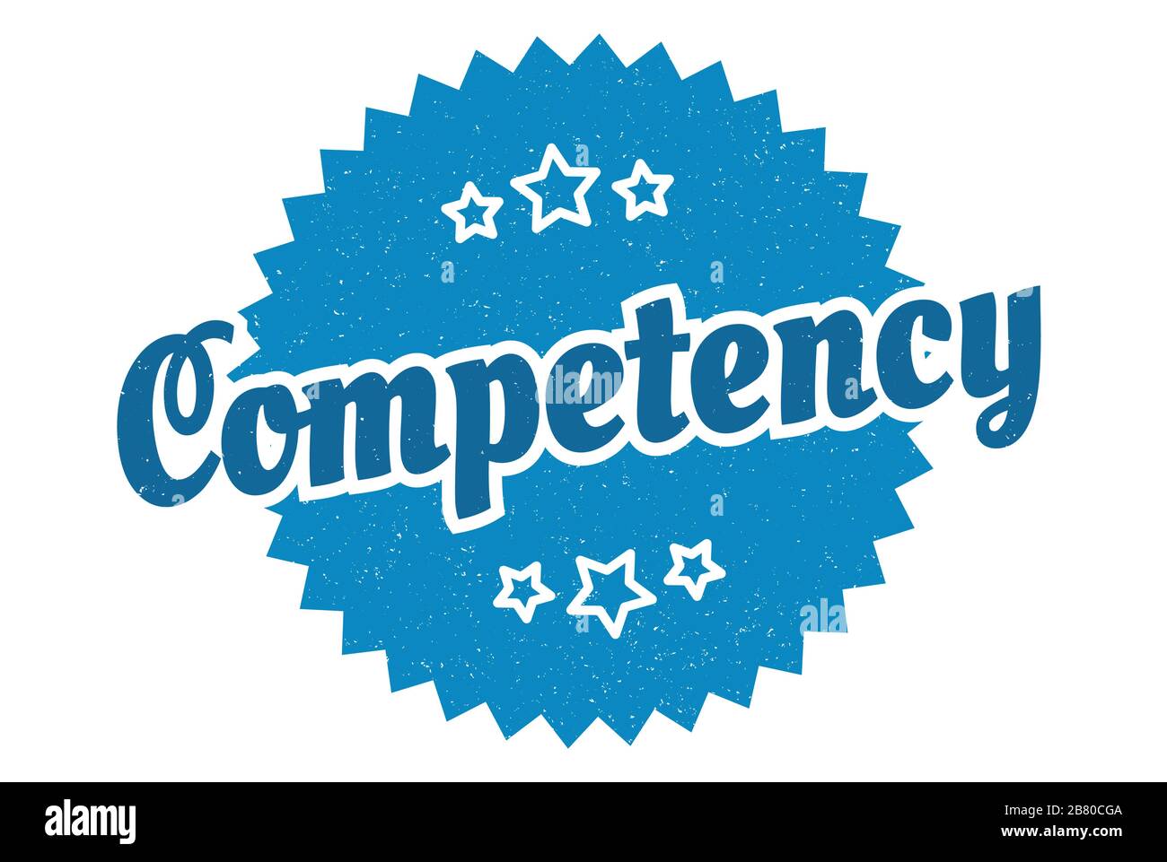 competency sign. competency round vintage retro label. competency Stock ...