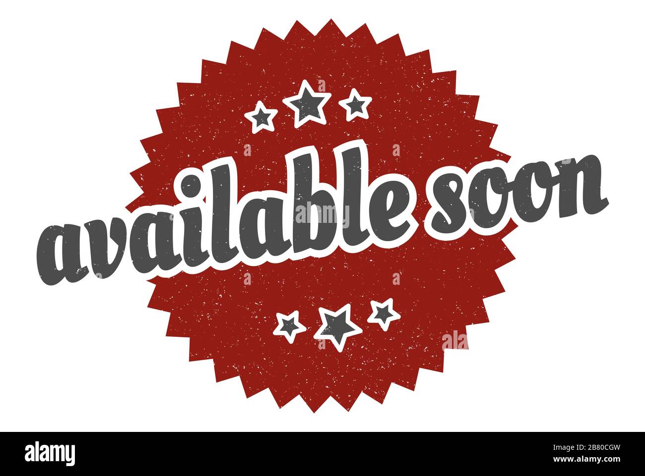 available soon sign. available soon round vintage retro label ...