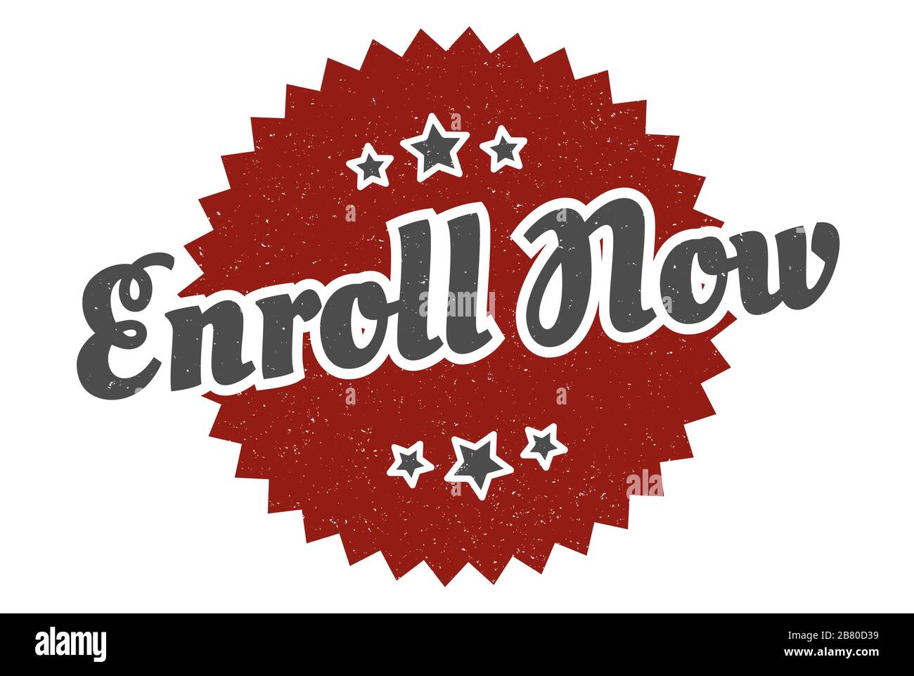enroll now sign. enroll now round vintage retro label. enroll now Stock ...