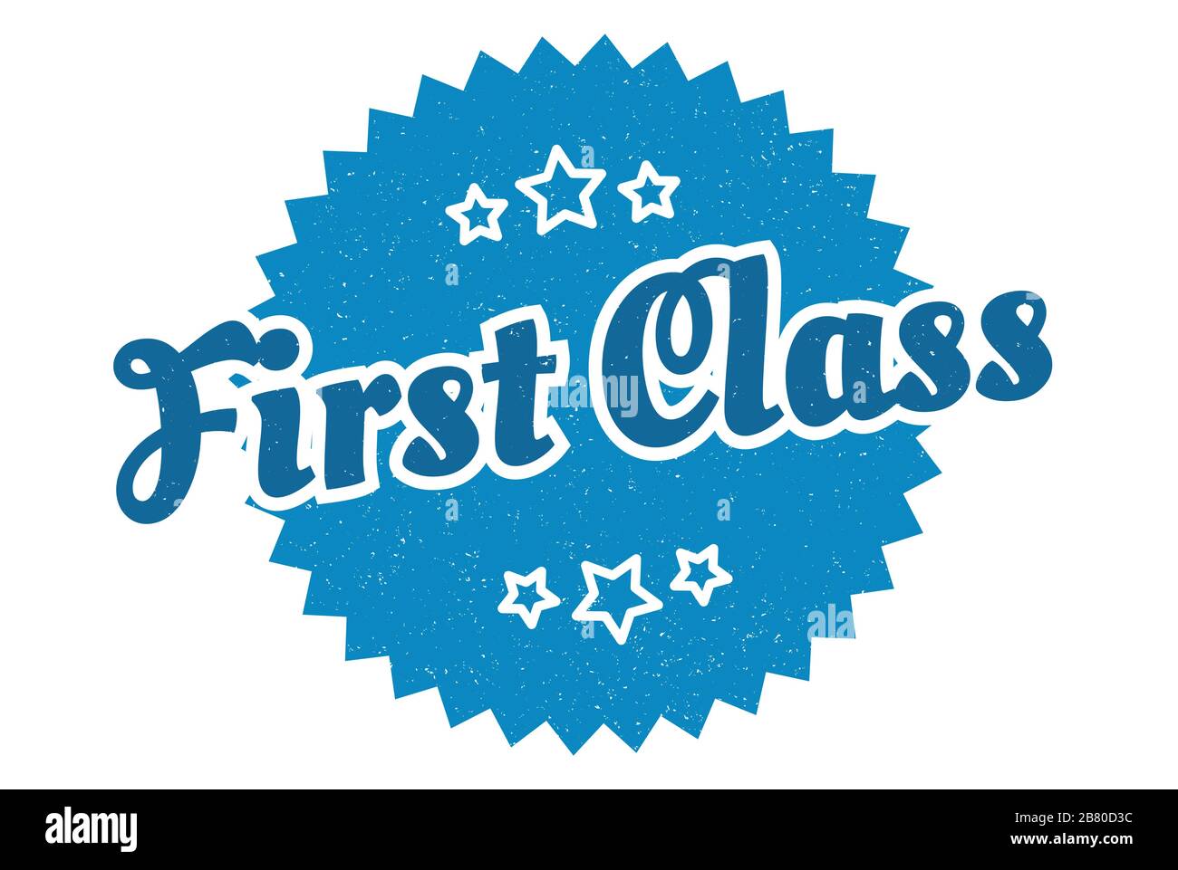 first class sign. first class round vintage retro label. first class Stock Vector Image & Art ...