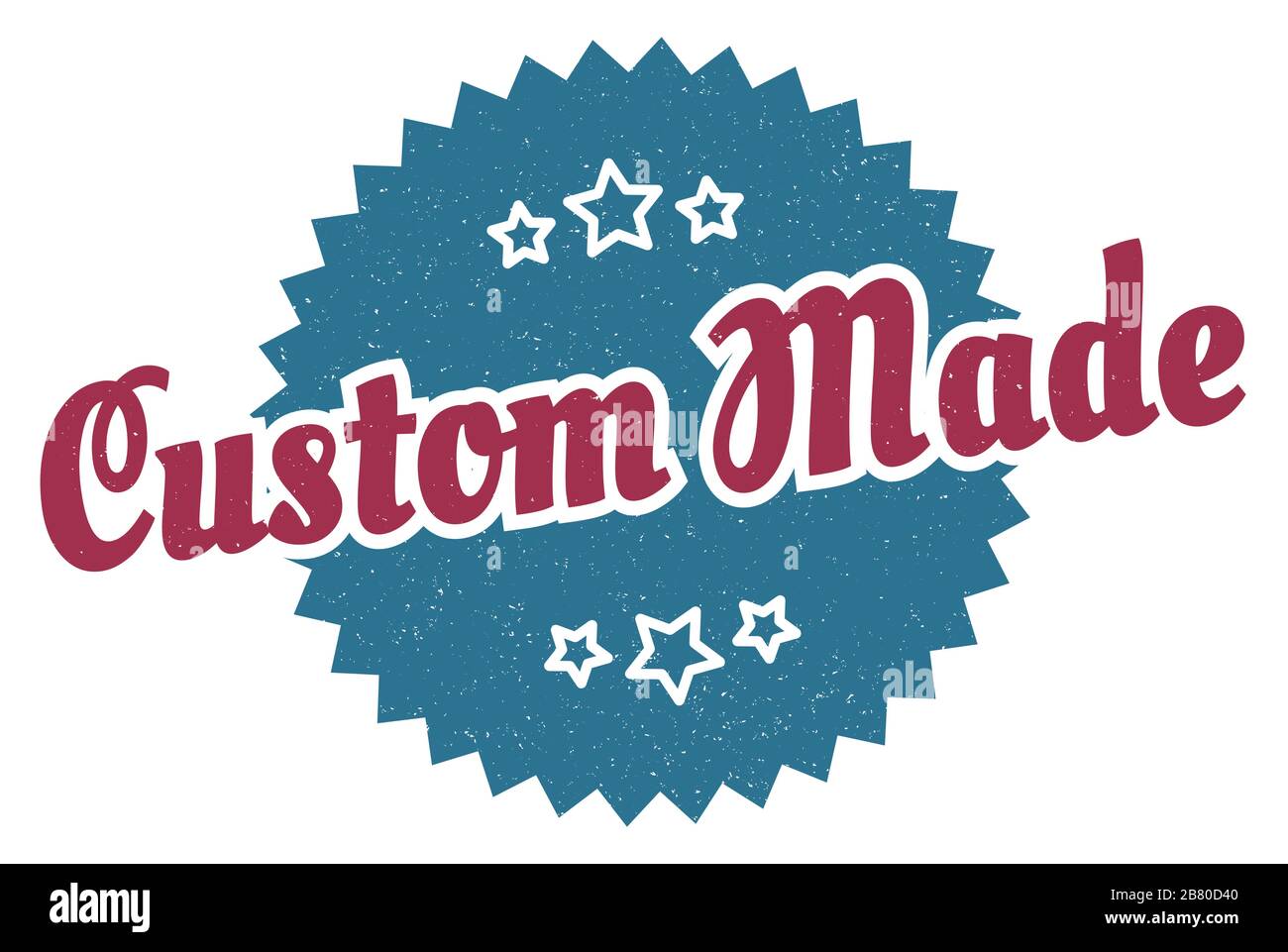 custom made sign. custom made round vintage retro label. custom made ...