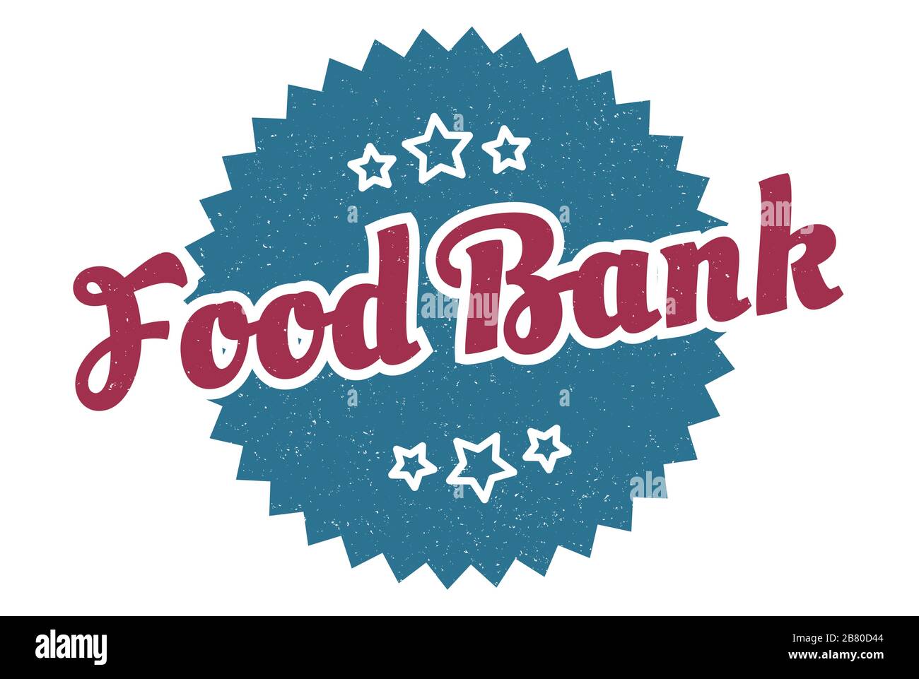 food bank sign. food bank round vintage retro label. food bank Stock ...