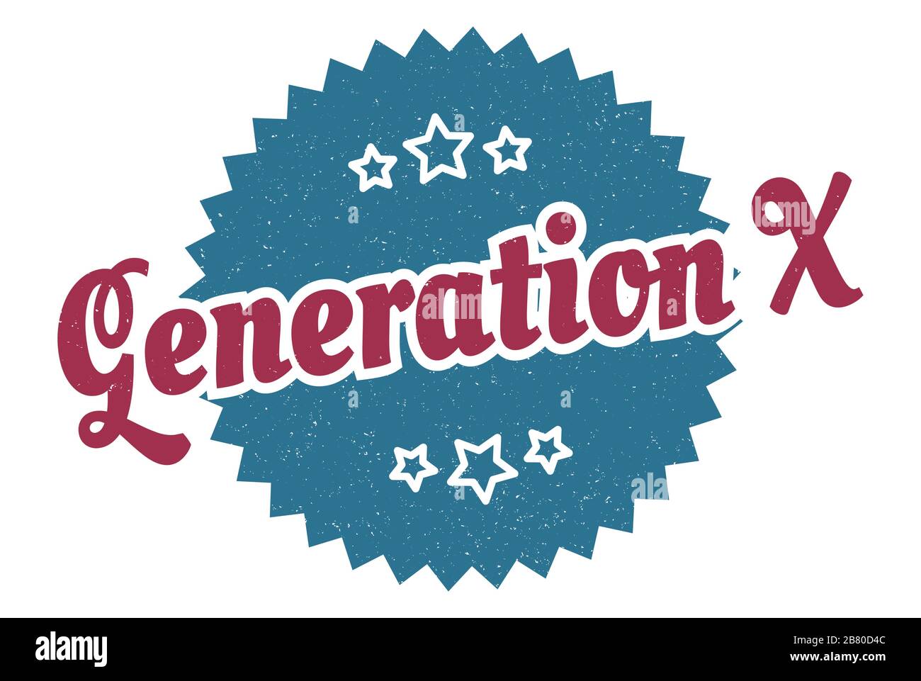 generation x sign. generation x round vintage retro label. generation x ...