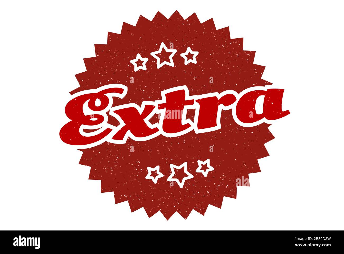 extra sign. extra round vintage retro label. extra Stock Vector Image ...